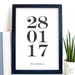 Special Date Print Personalised Date Print Wedding First - Etsy UK