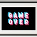 Game Over Print Gamer Wall Art Game Over Poster Gaming | Etsy