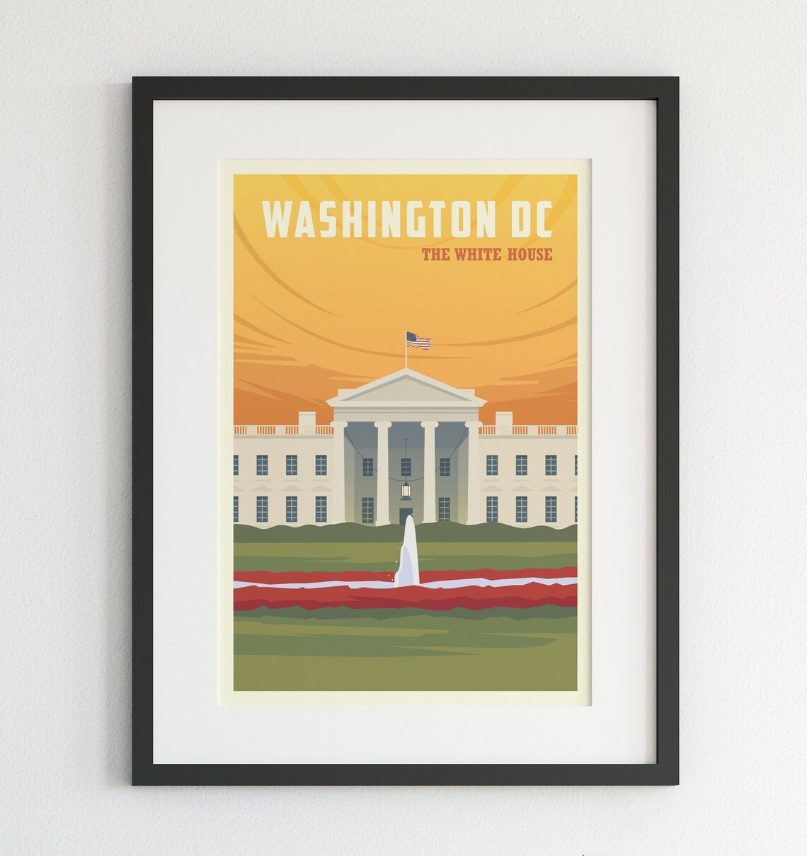 Washington Poster City Art Washington Wall Art Washington | Etsy