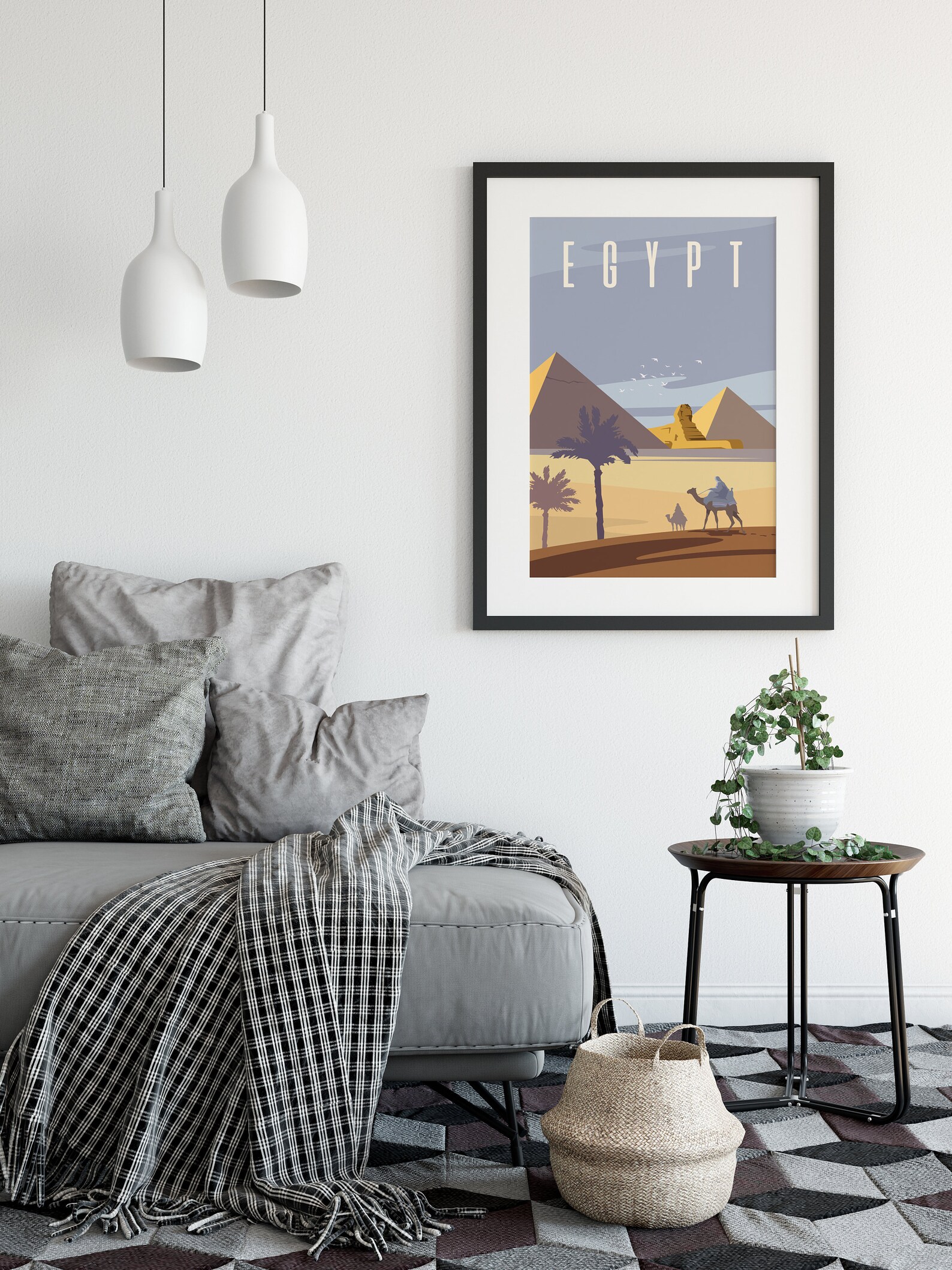Egypt Poster Pyramids Print City Print Egypt Wall Art - Etsy