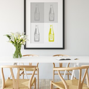 Heinz Ketchup Poster, Ketchup, Kitchen Wall Art, Kitchen Poster, Heinz ...
