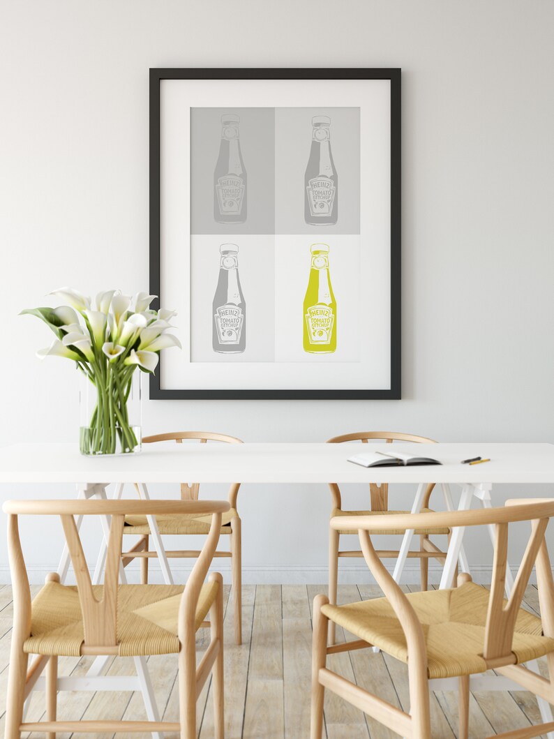 Heinz Ketchup Poster Ketchup Kitchen Wall Art Kitchen - Etsy