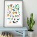 Illustrated Animal Alphabet Poster, Alphabet Poster, Children's ...