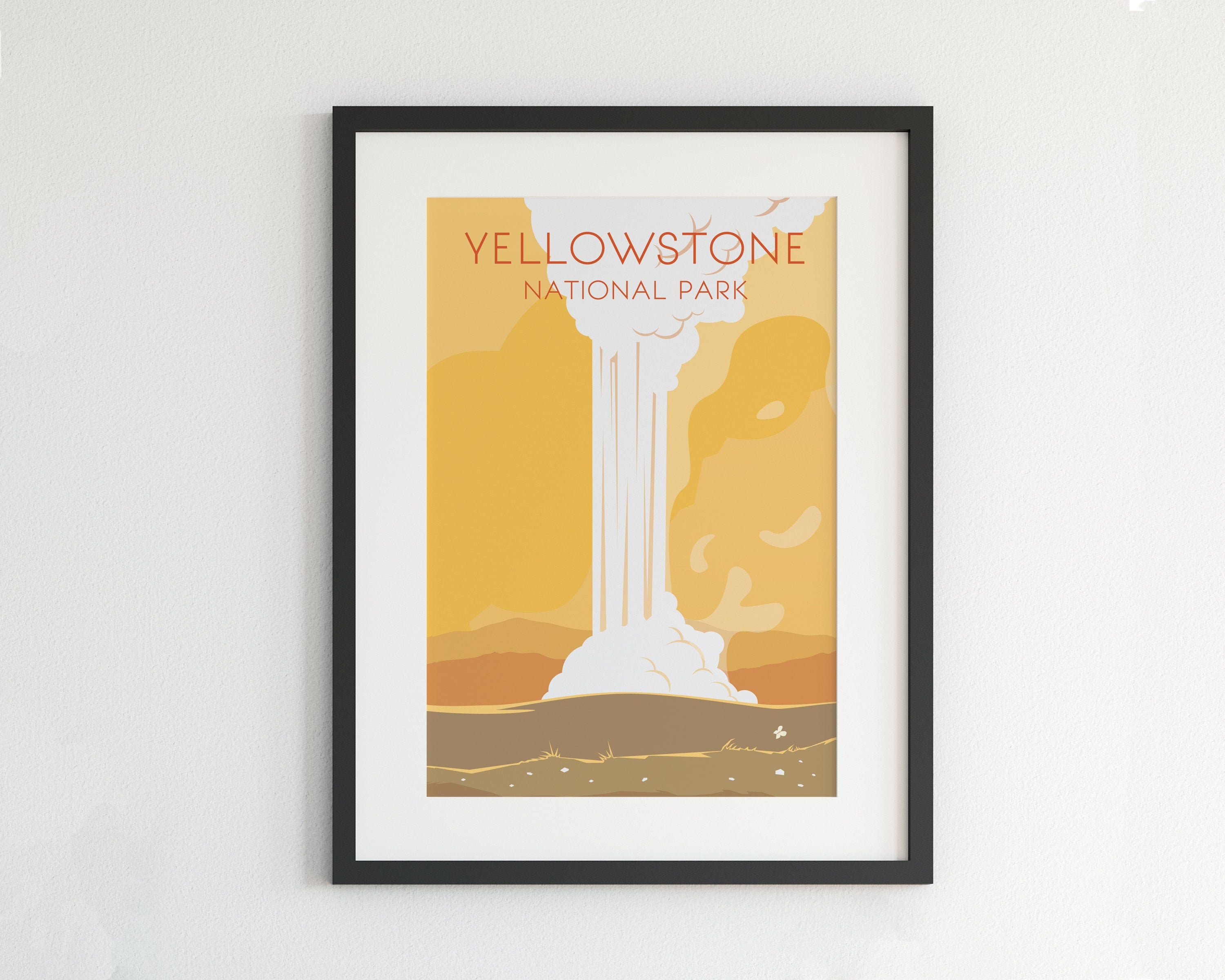Yellowstone Poster National Park Poster Yellowstone Print | Etsy