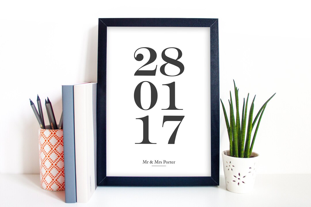 Special Date Print, Personalised Date Print, Wedding First Dance ...