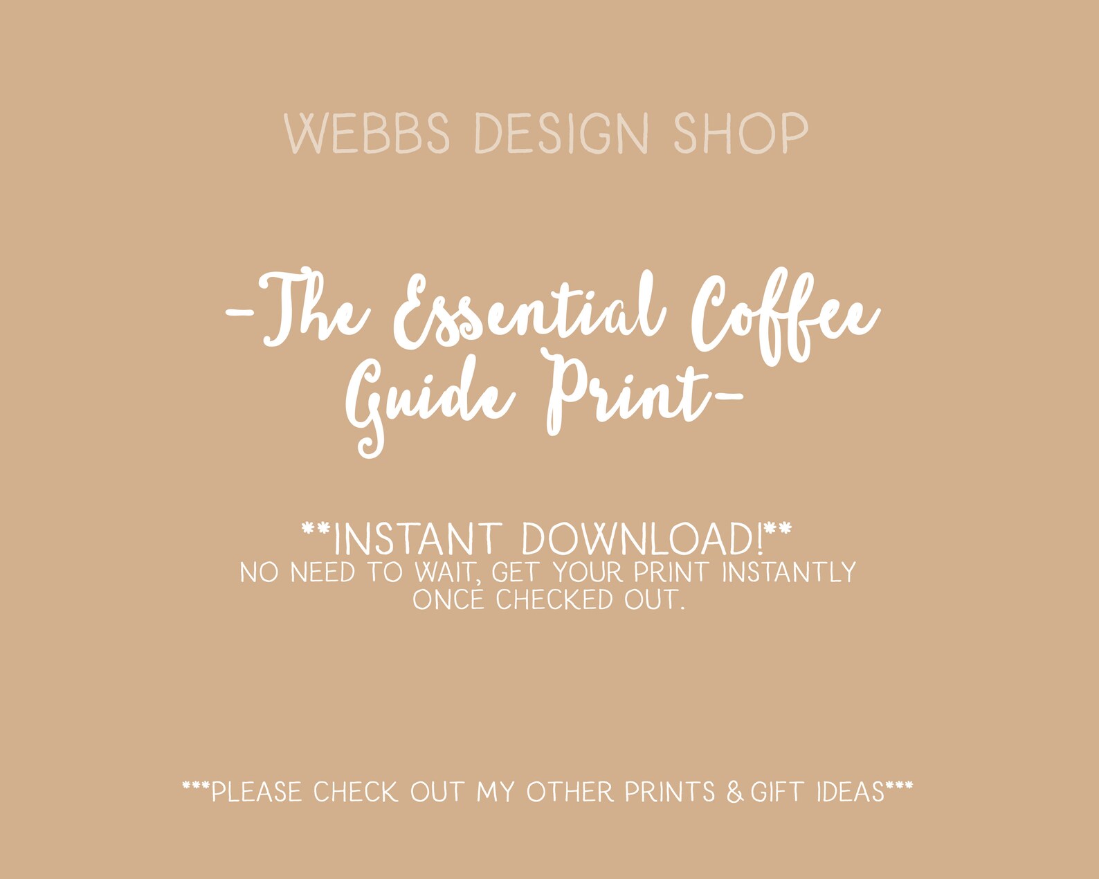 Coffee Guide Print Coffee Poster Coffee Print Coffee Wall - Etsy UK