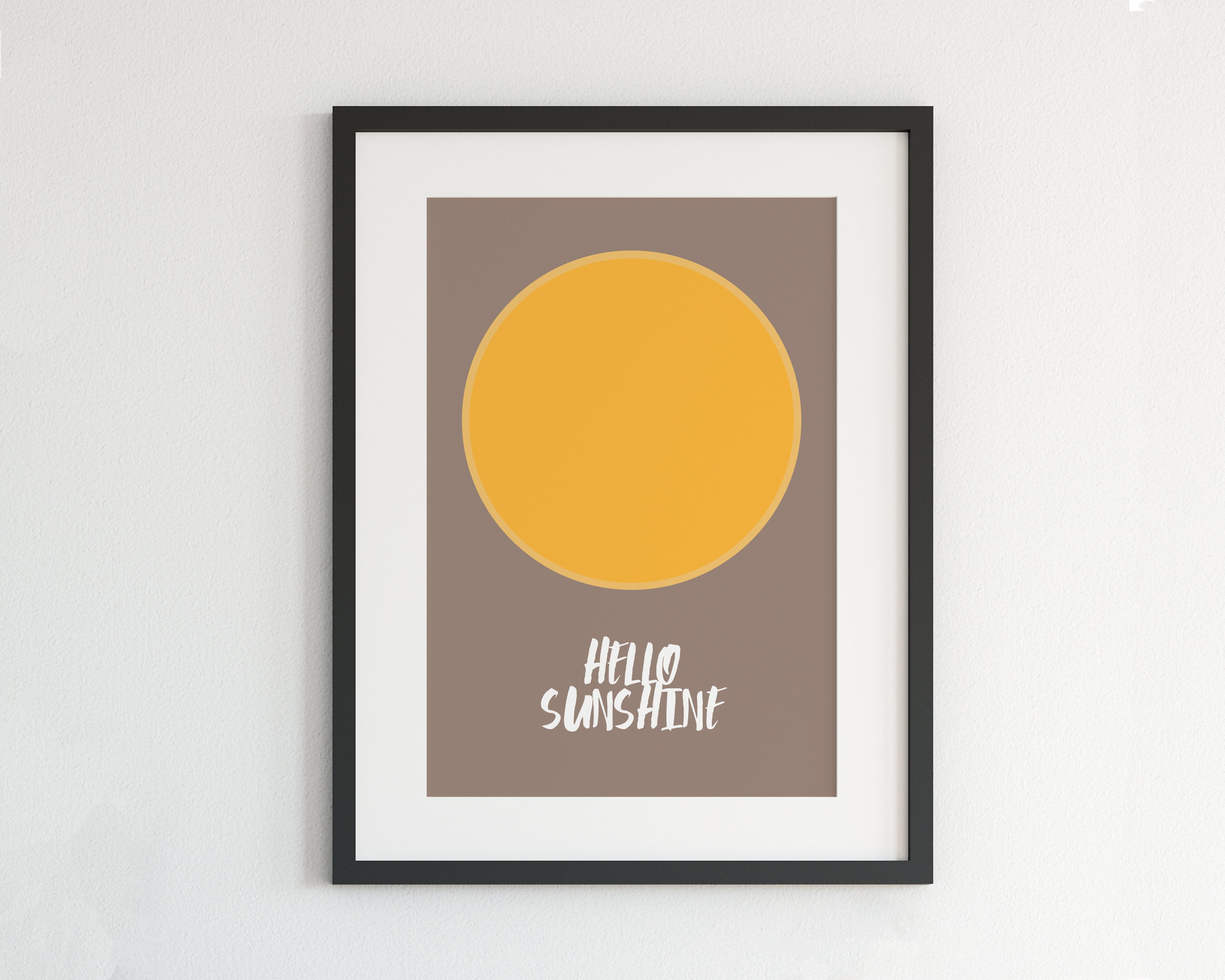 Hello Sunshine Poster Summer Print Sunshine Print Happy | Etsy