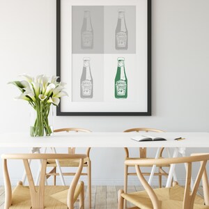 Heinz Ketchup Poster, Ketchup, Kitchen Wall Art, Kitchen Poster, Heinz ...