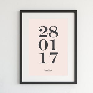 Special Date Print, Personalised Date Print, Wedding First Dance ...