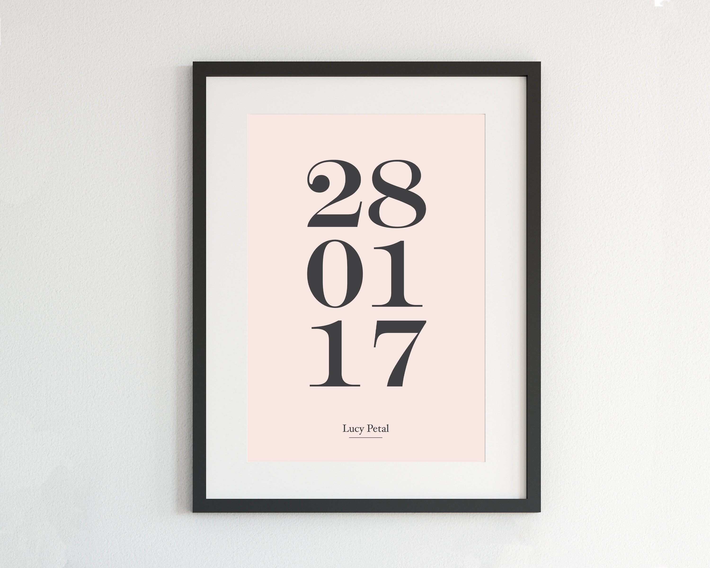 Personalised Date Print Special Date Print Wedding First | Etsy