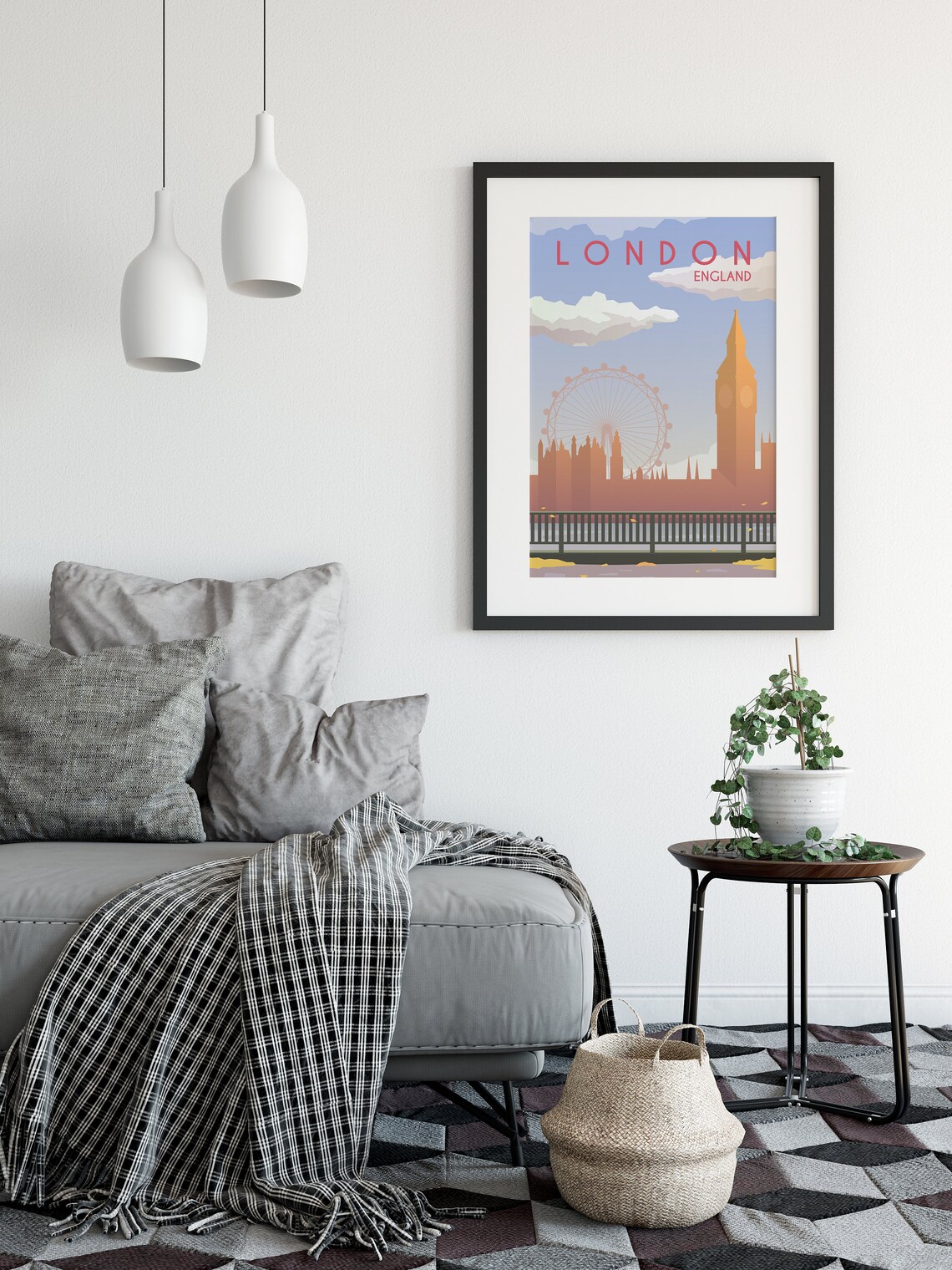 London Poster City Print London Wall Art London Print | Etsy