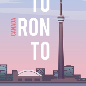 Toronto Poster, Canada Print, City Print, Toronto Wall Art, Toronto ...