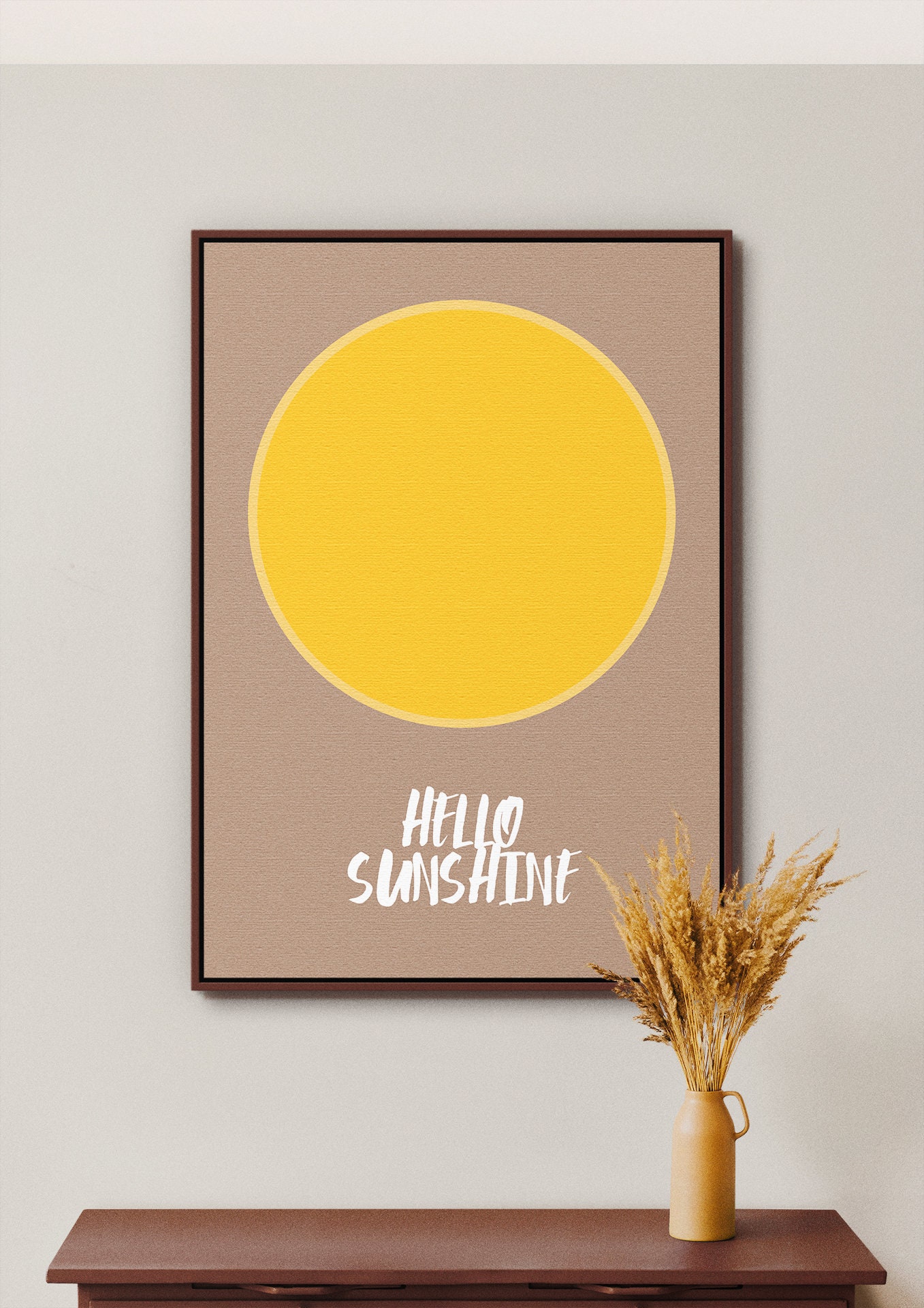 Hello Sunshine Poster Summer Print Sunshine Print Happy - Etsy