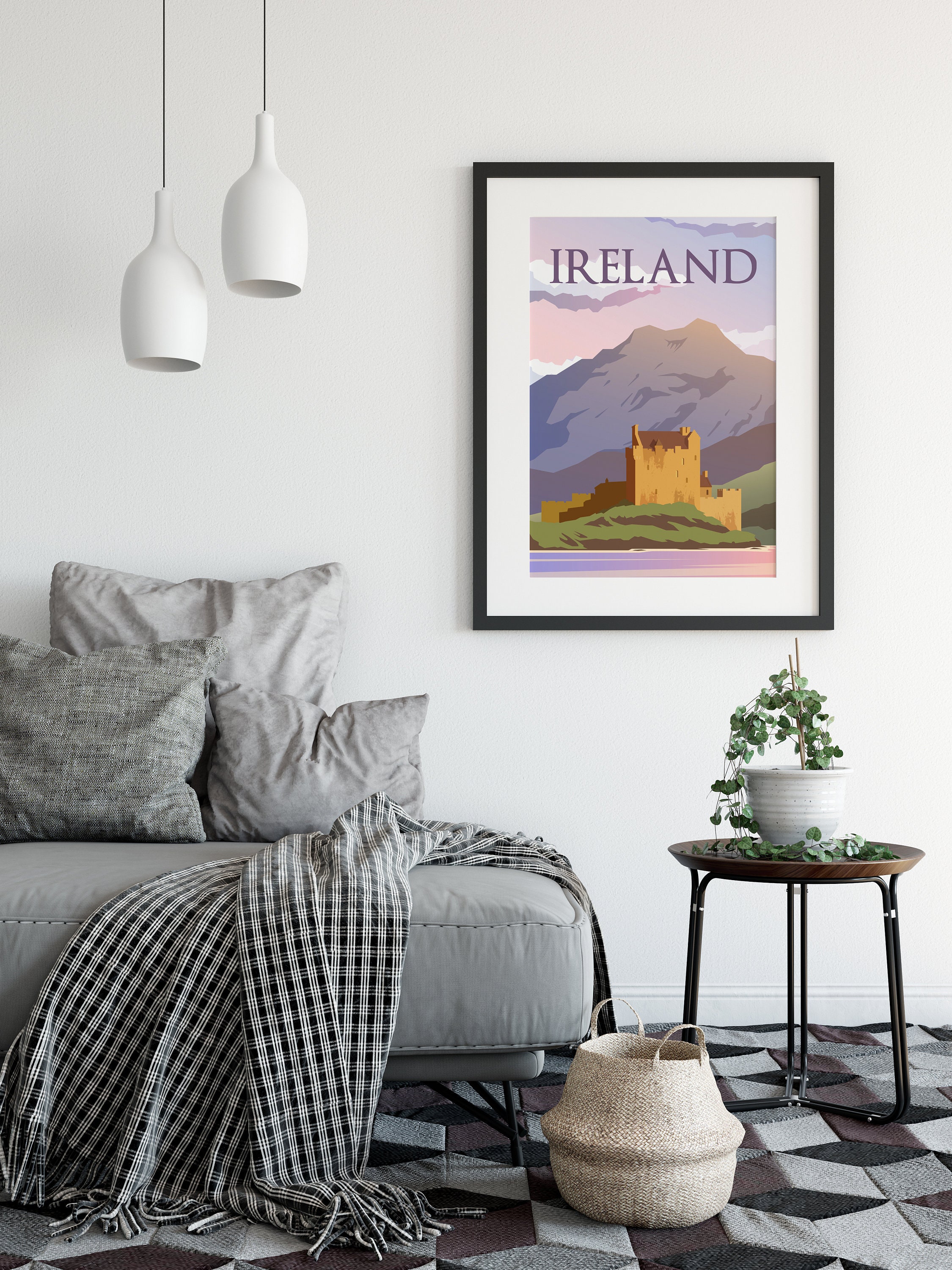 Ireland Poster City Art Ireland Wall Art Ireland Print | Etsy