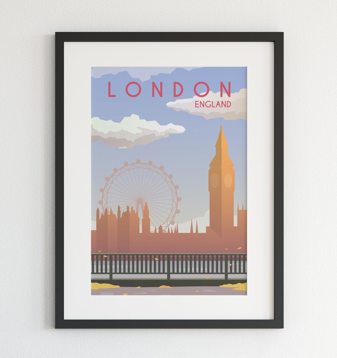 London Poster City Print London Wall Art London Print | Etsy
