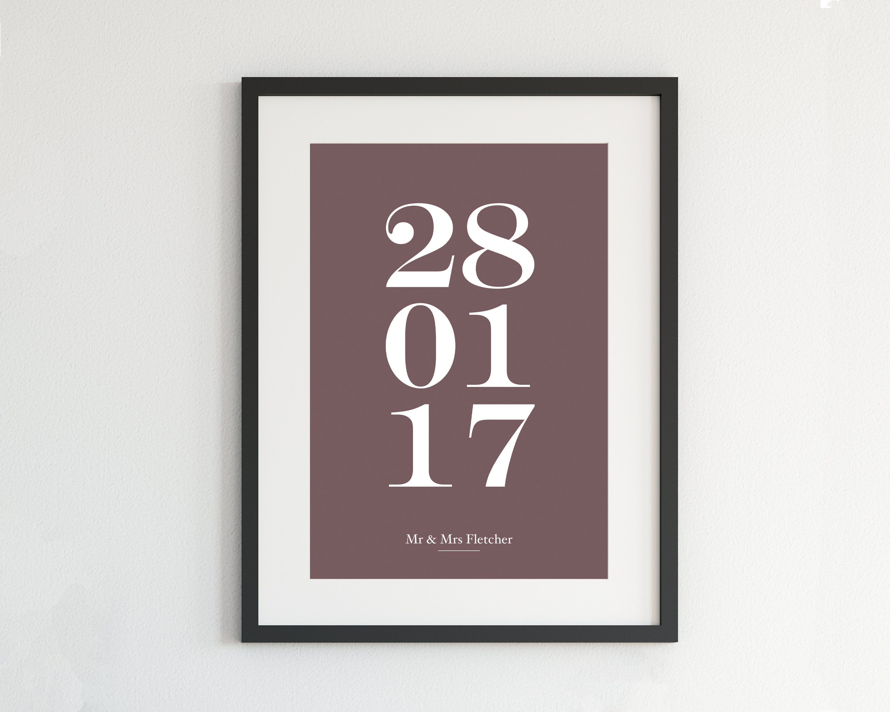 Personalised Date Print Special Date Print Wedding First | Etsy