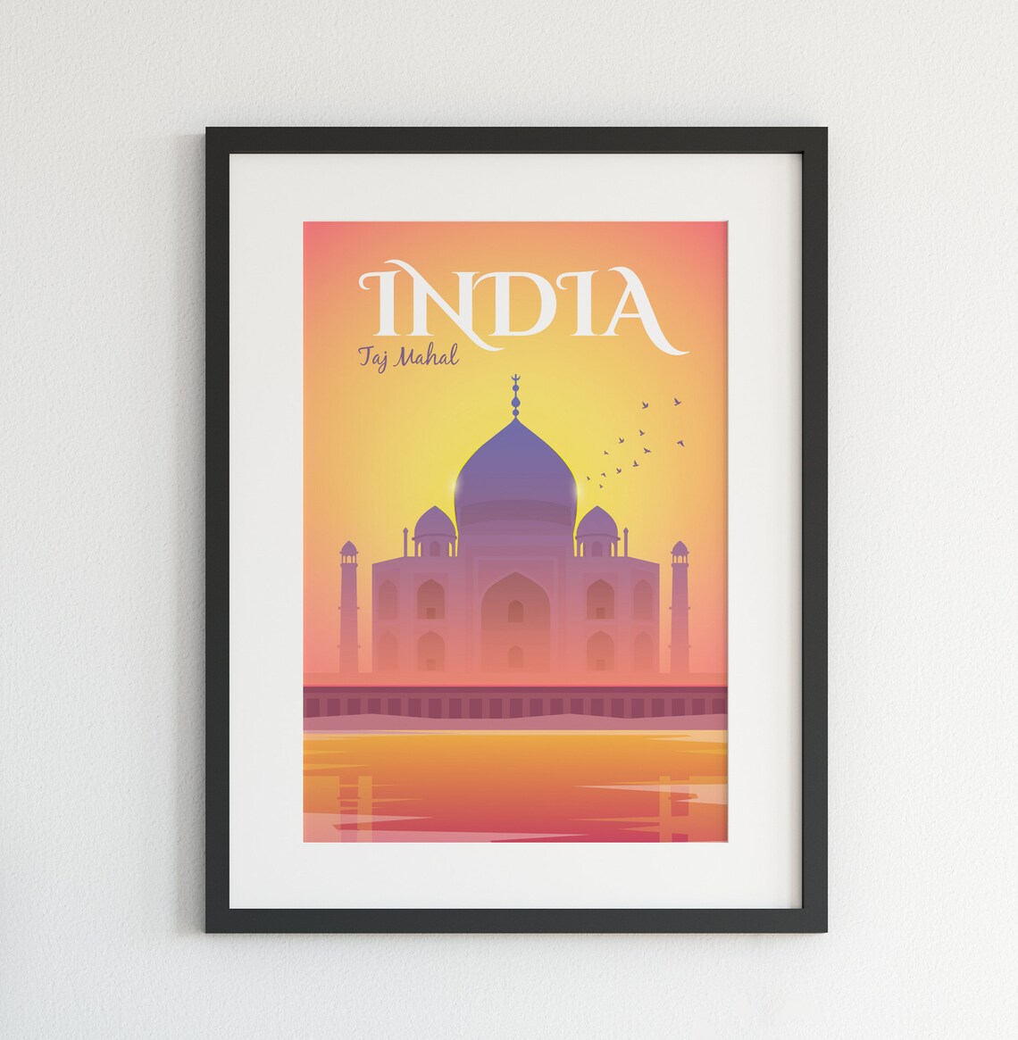 Taj Mahal Poster India Poster City Art India Wall Art - Etsy