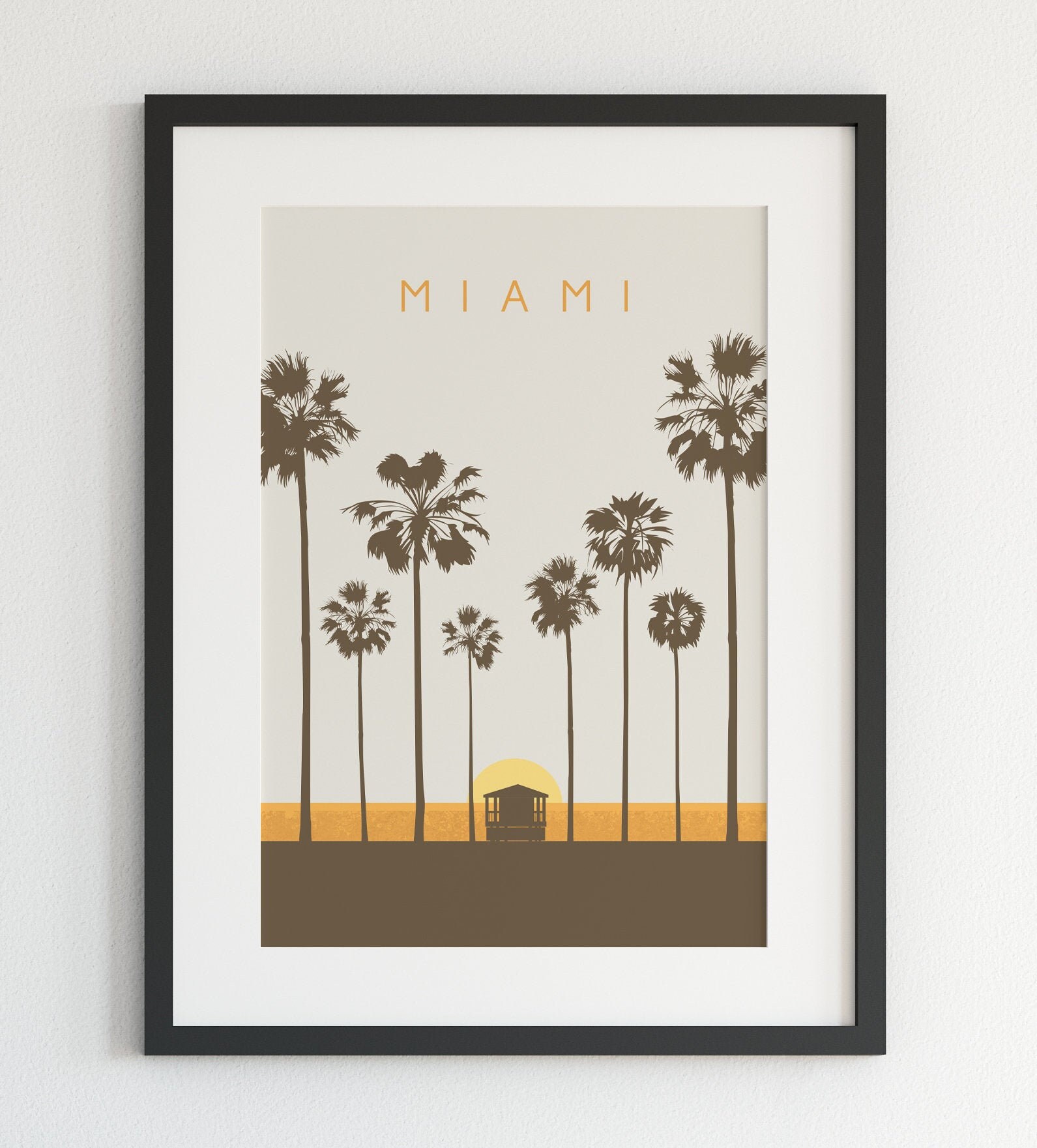 Miami Poster City Art Miami Wall Art Miami Print Miami - Etsy