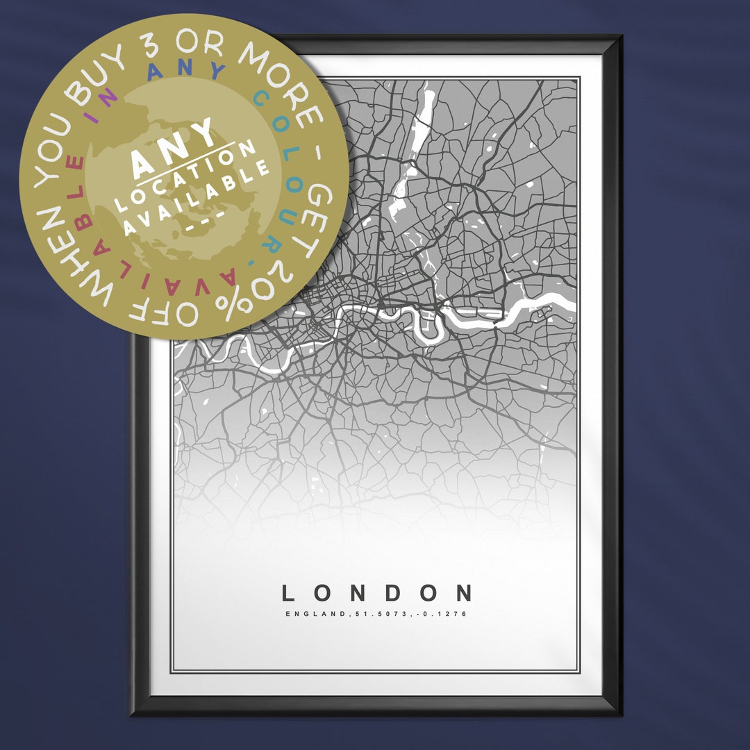 Custom City Map City Art Custom Map City Map Poster Custom - Etsy