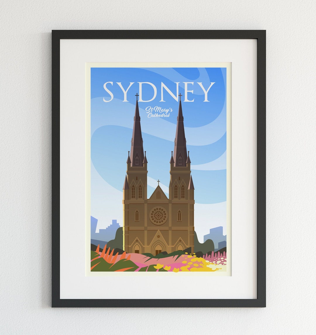 Sydney Poster, City Art, Sydney Wall Art, Sydney Print, Sydney Art ...