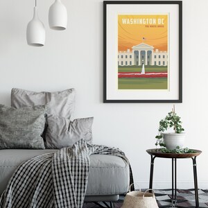 Washington Poster City Art Washington Wall Art Washington - Etsy