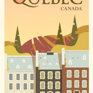 Quebec Poster, City Art, Quebec Wall Art, Quebec Print, Quebec Art ...