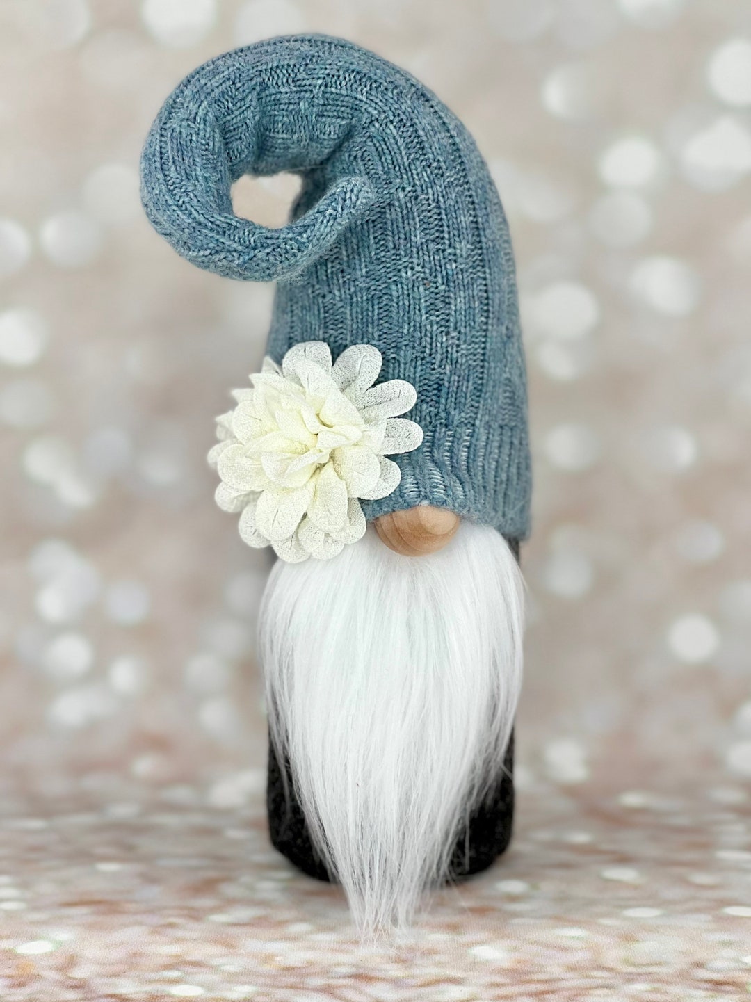 Gnome, Handmade Gnome, Gnome Gifts, Blue Gnome, Gnome Decor, Tiered ...