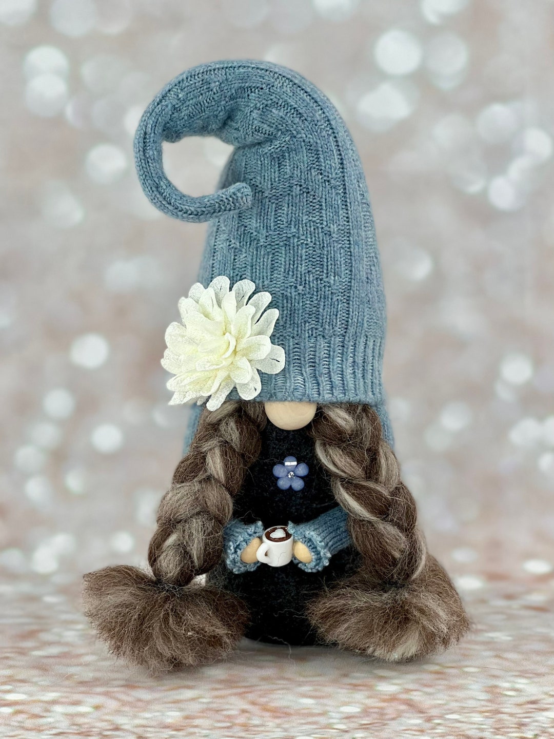 Coffee Gnome, Gnome, Coffee Girl Gnome, Barista Gifts , Coffee Bar ...