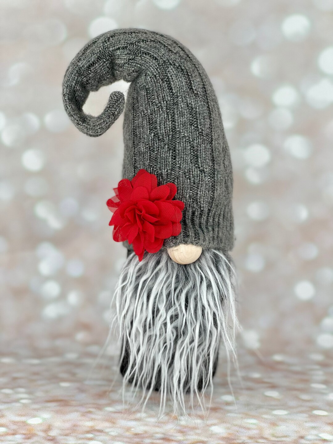 Gnome, Handmade Gnome, Everyday Gnome, Year Round Gnome, Gray Gnome ...