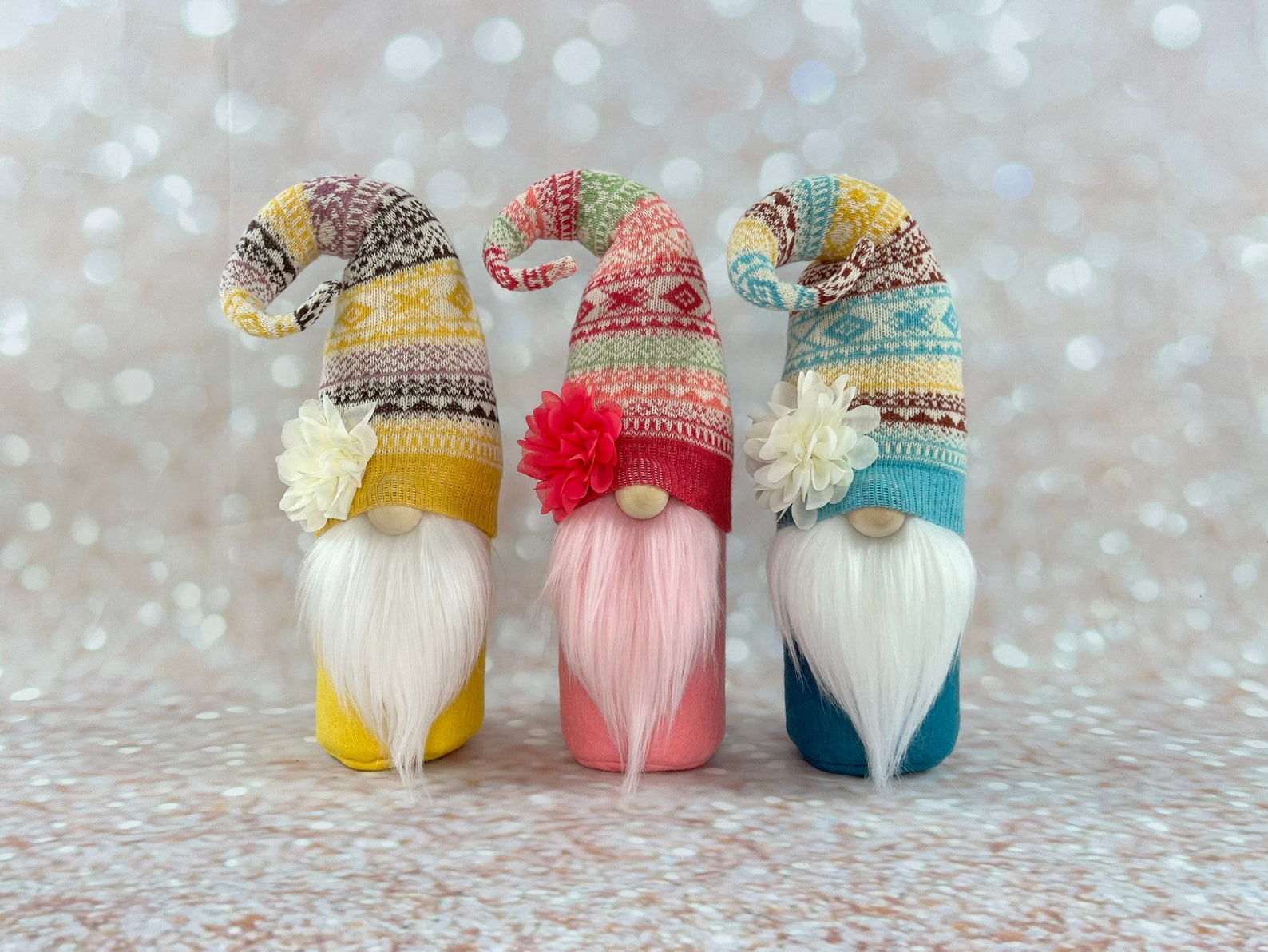 Handmade Spring Gnomes for Spring Home Decor or Spring Tiered | Etsy