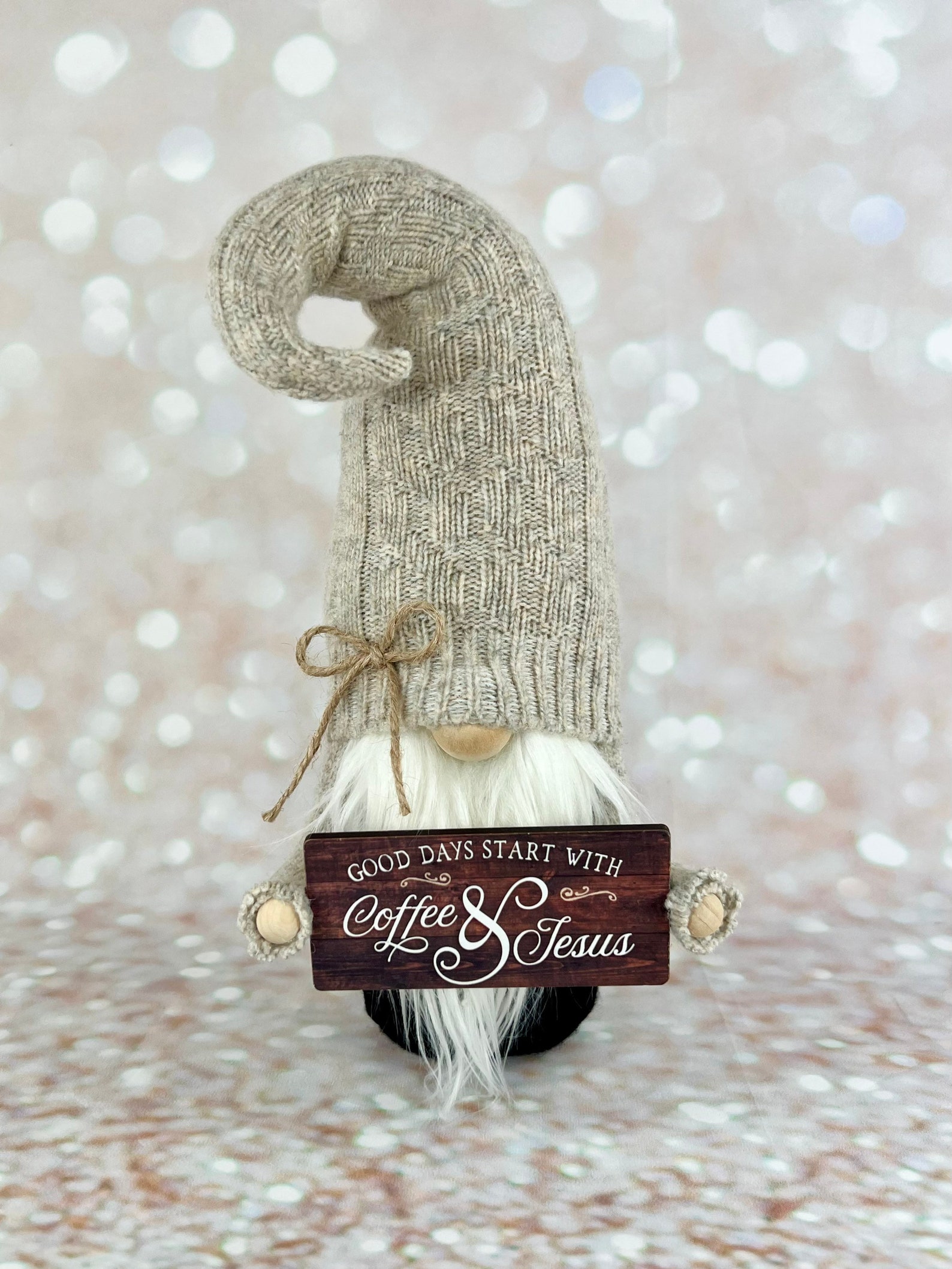 Coffee Bar Decor Gnome Handmade Gnome Coffee Gnome Coffee - Etsy