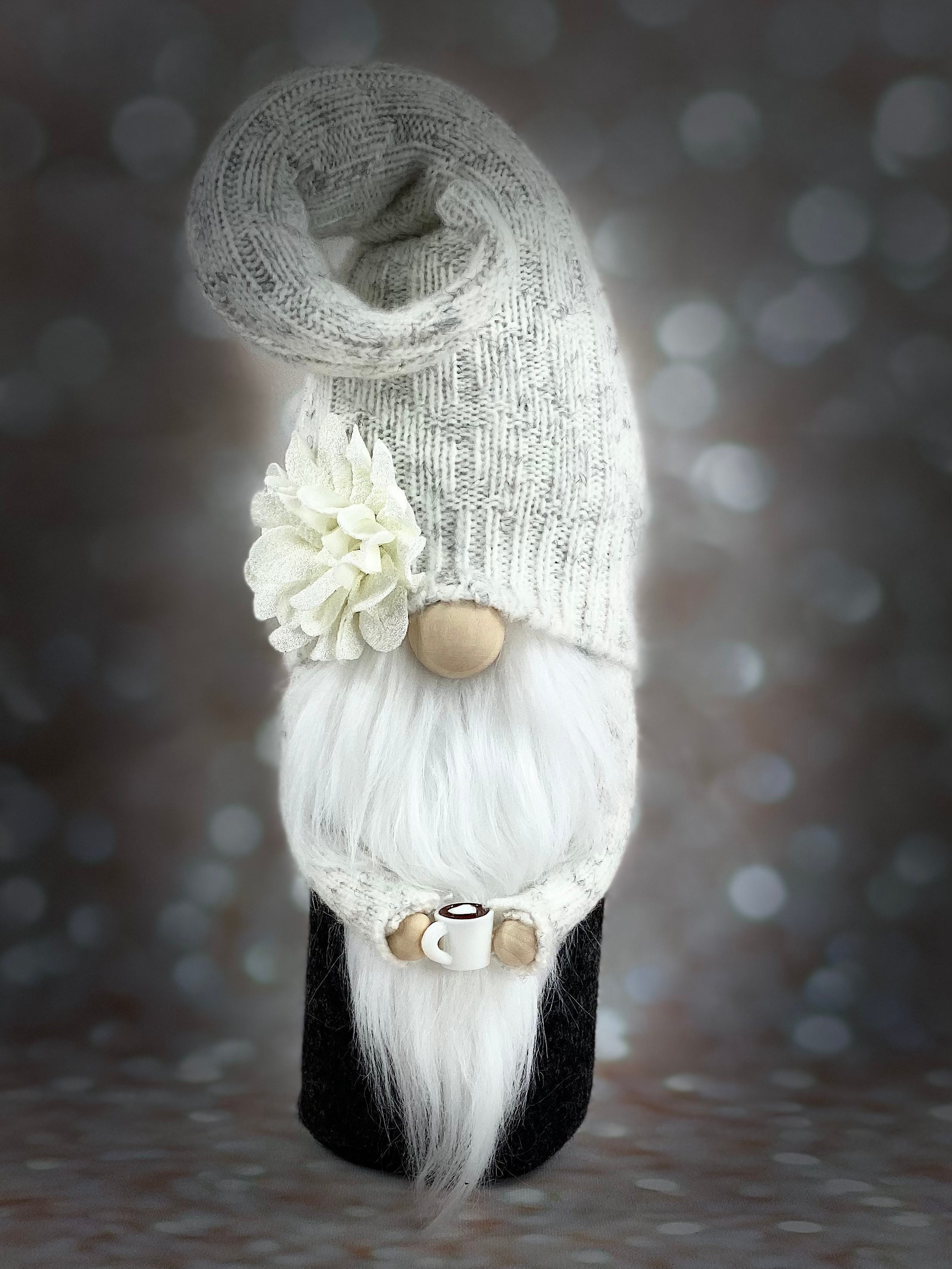 Coffee gnome coffee bar decor barista gifts handmade gnome | Etsy