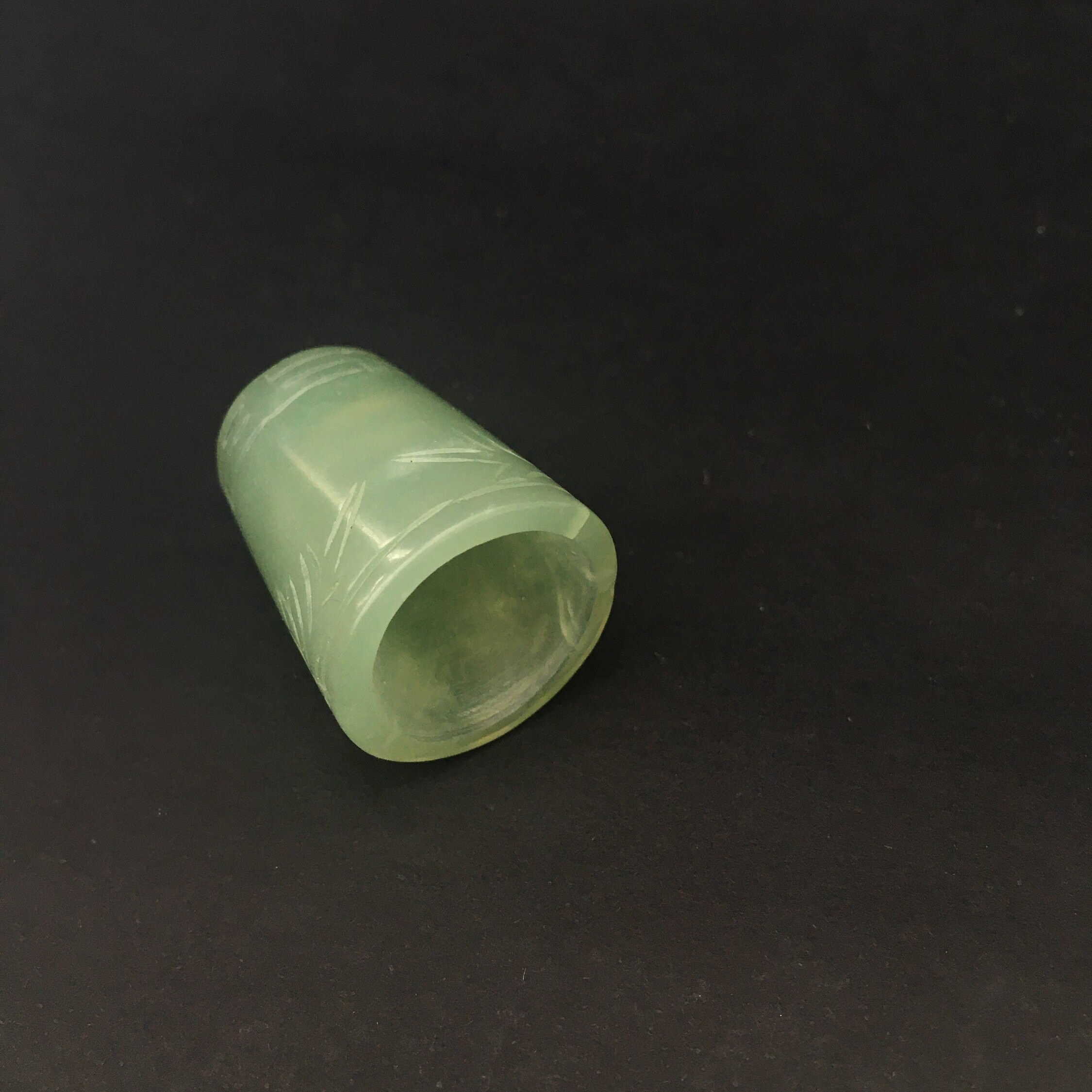 Graceful Antique Green Jade Thimble Timeless Sewing Treasure - Etsy