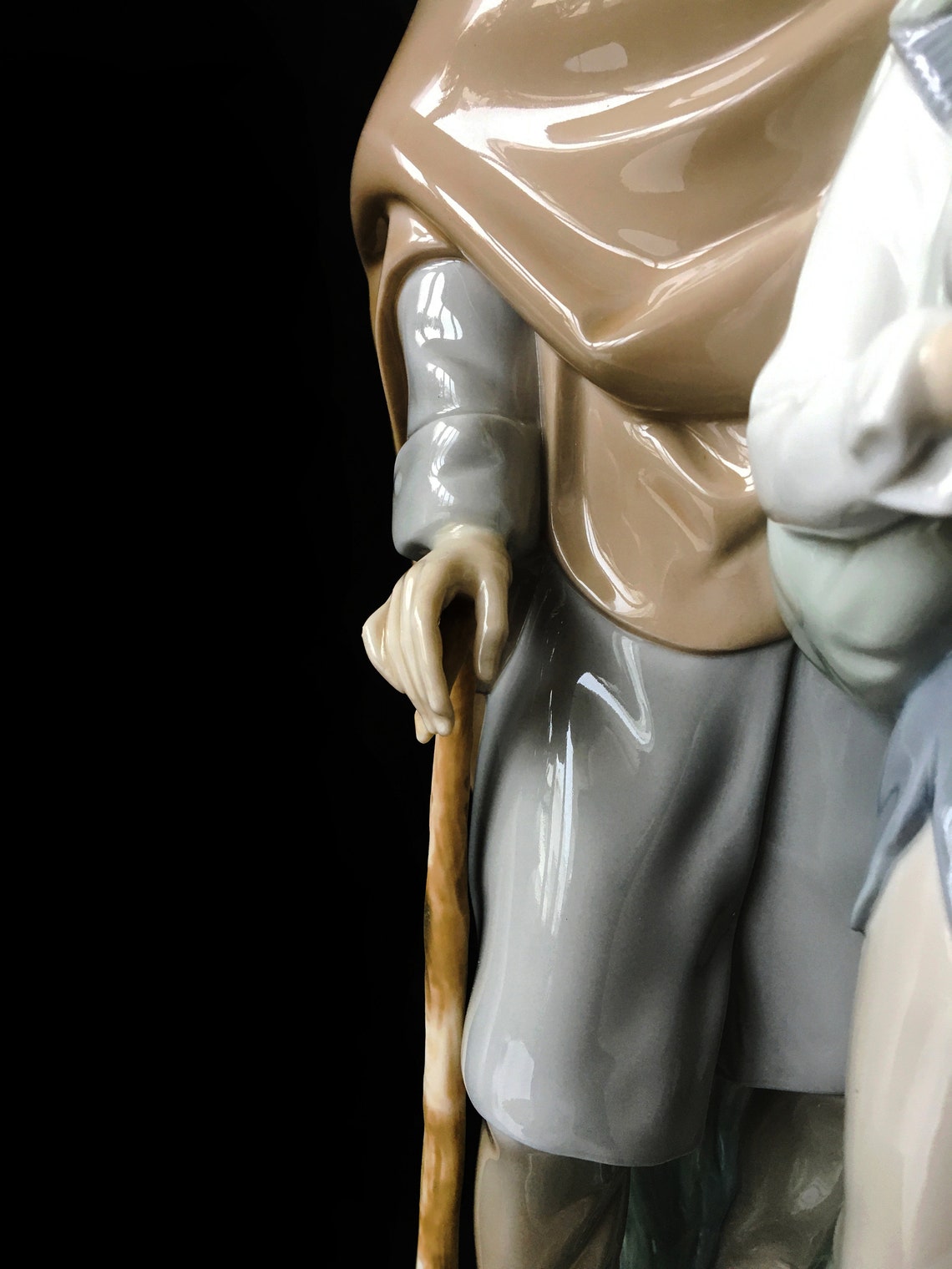 Lladro Figurine 37cm Old Man and Boy With a Guitar - Etsy