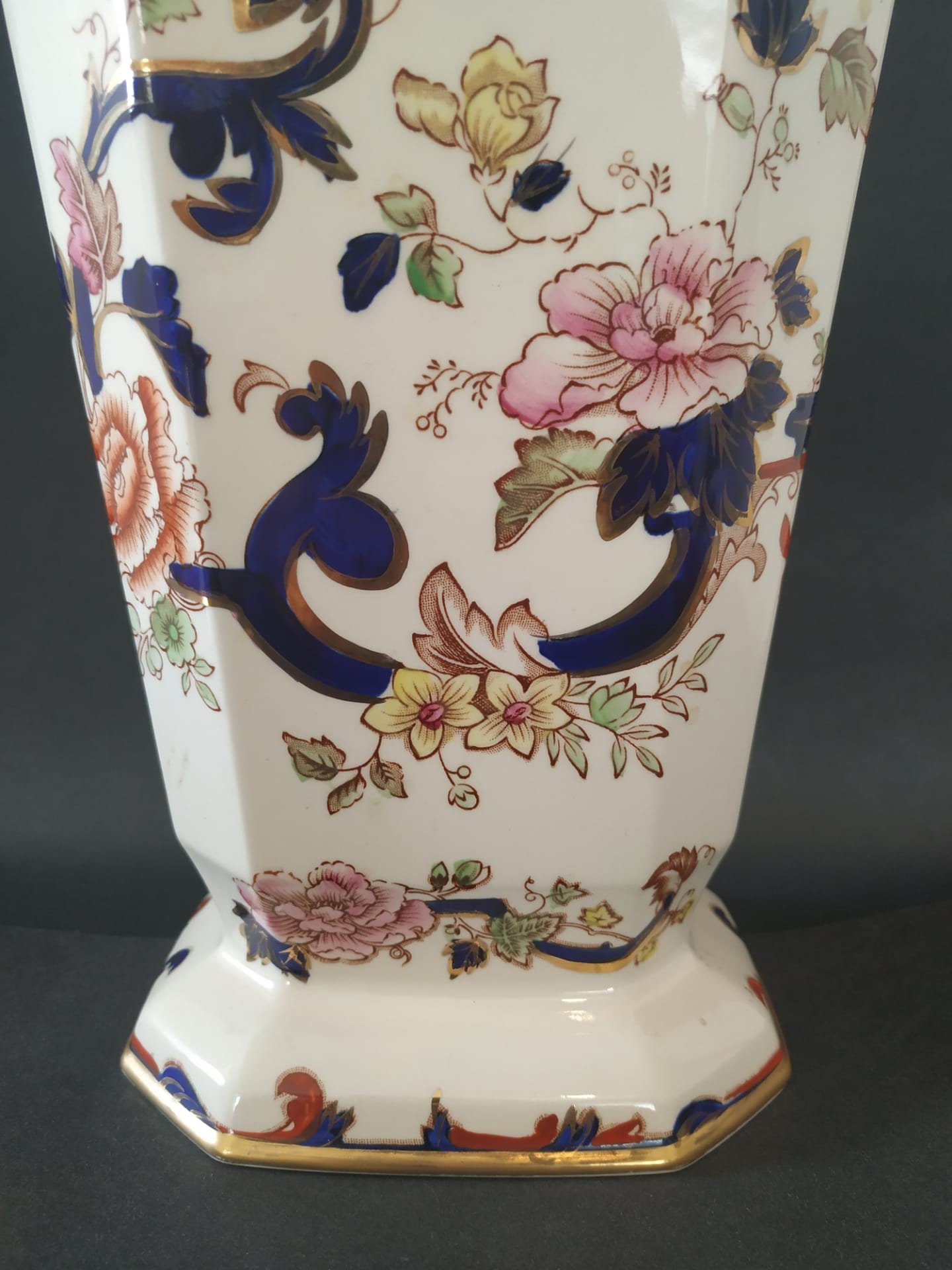Masons Ironstone Blue Mandalay Vase - Etsy