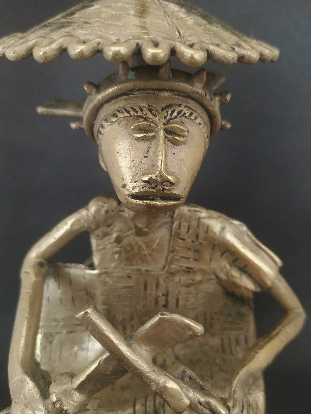Antique Dohkra Sculpture, Handcrafted Indian Art Piece, Lost-wax ...