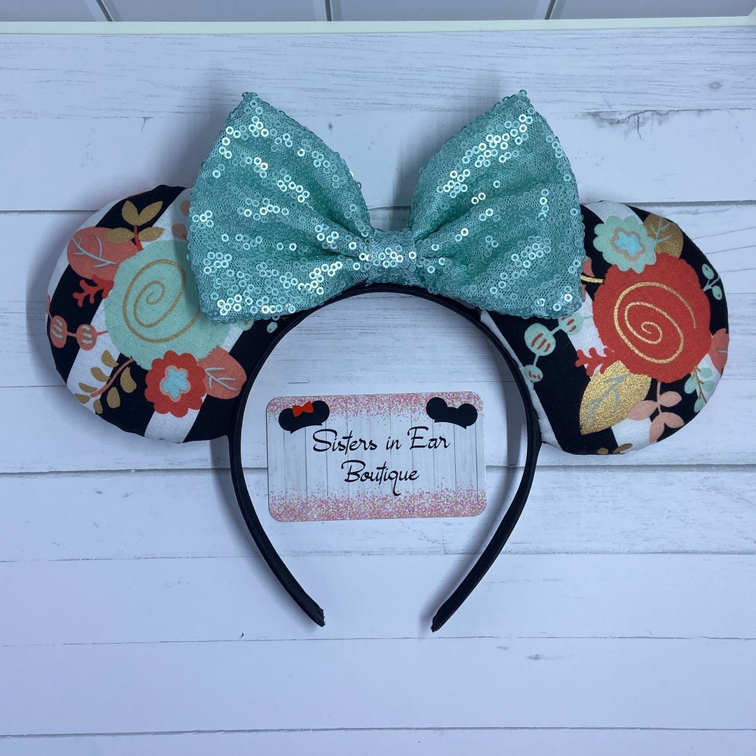 Minty Chic Mouse Ears - Etsy