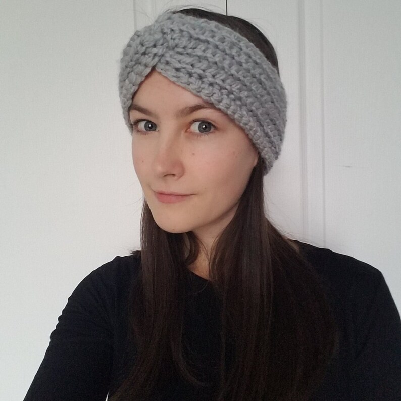 Crochet Winter Headband With A Twist Etsy