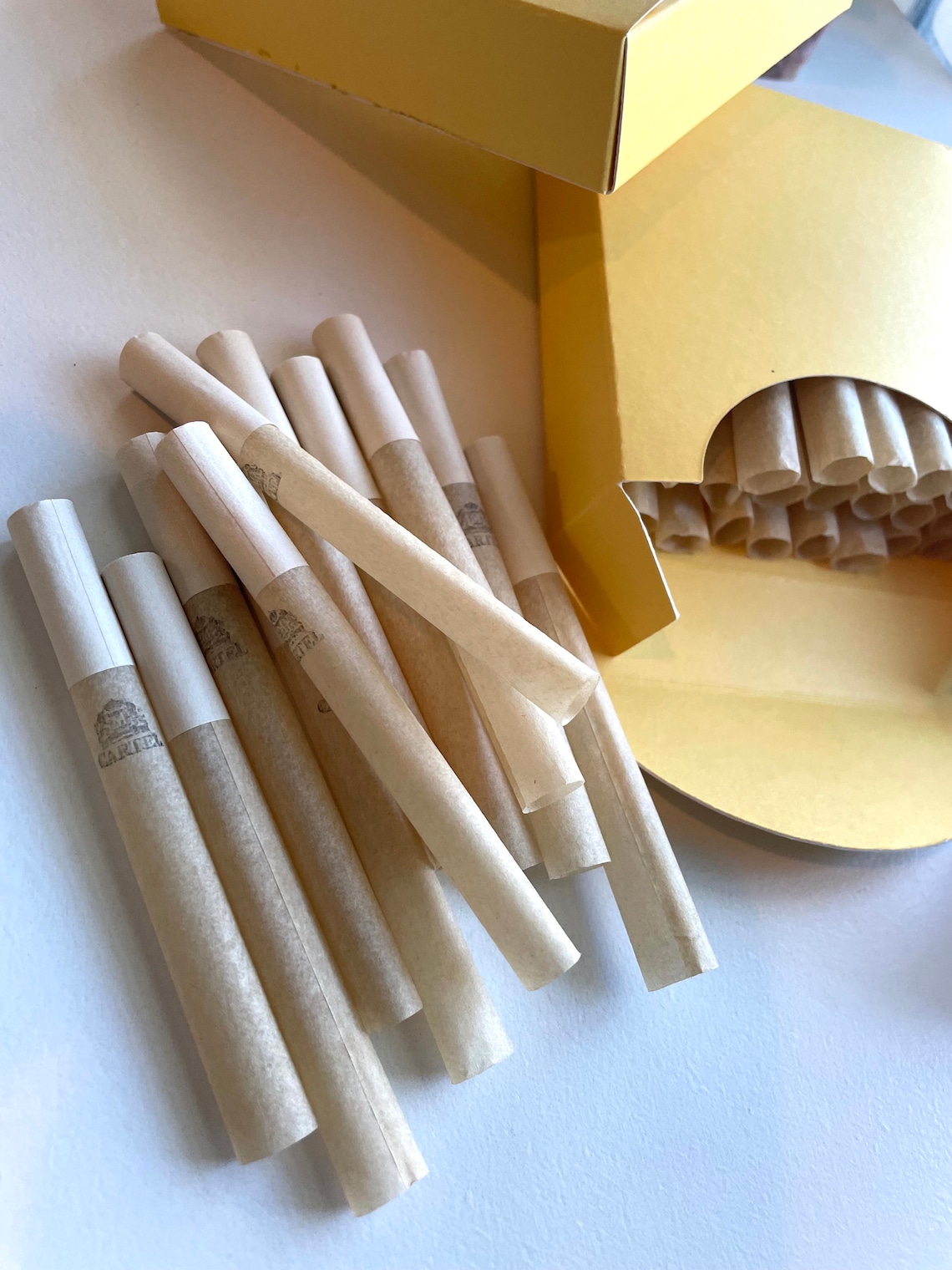 24 Pre Rolls Filtered Tubes Herbal Rolls Unbleached Paper | Etsy