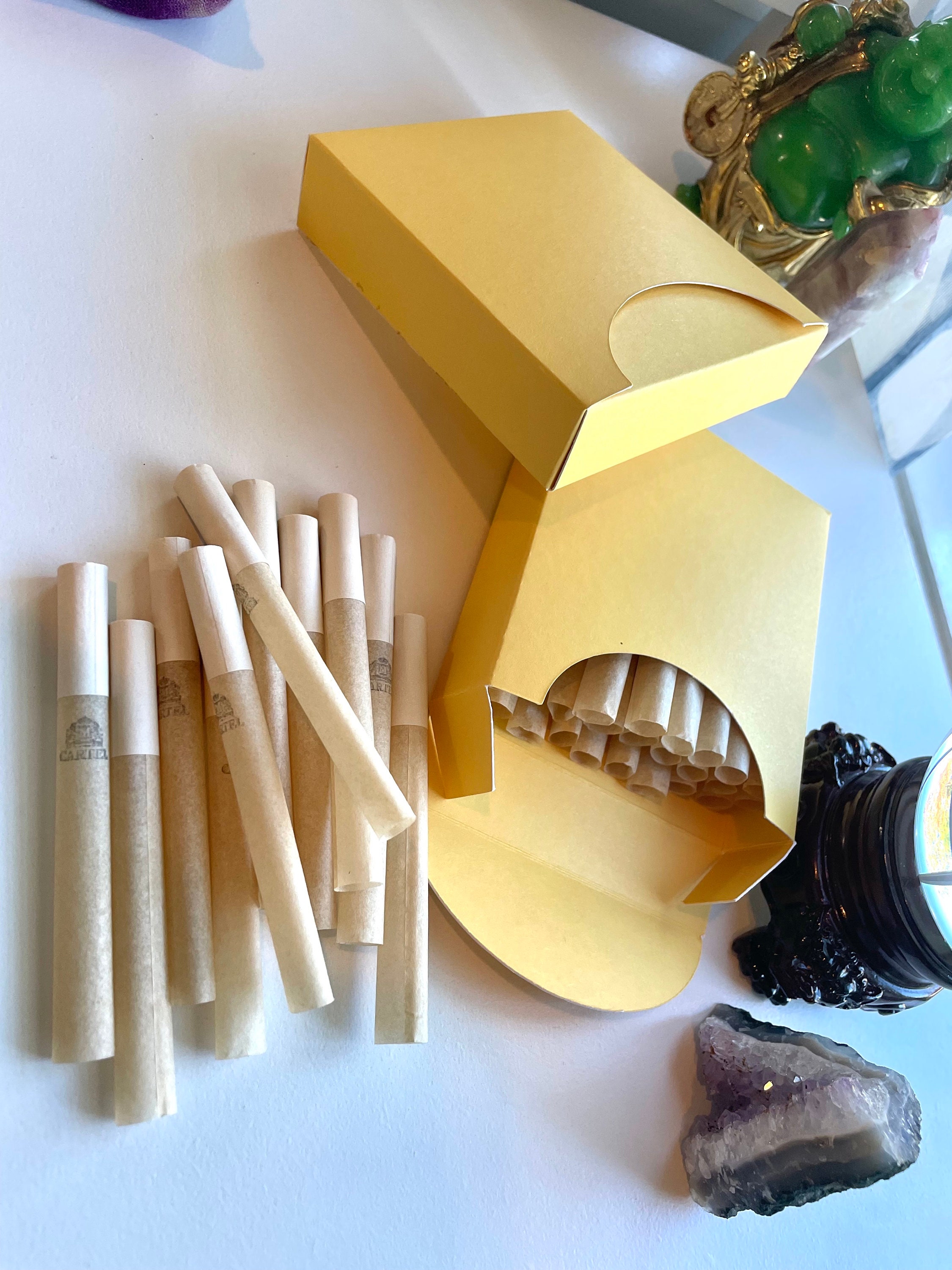 24 Pre Rolls Filtered Tubes Herbal Rolls Unbleached Paper | Etsy