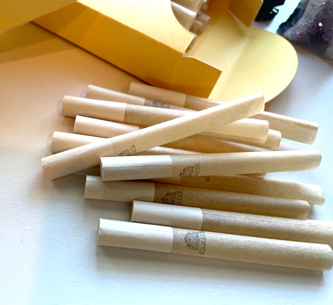 24 Pre Rolls Filtered Tubes - Herbal Rolls - Unbleached Paper Tubes ...