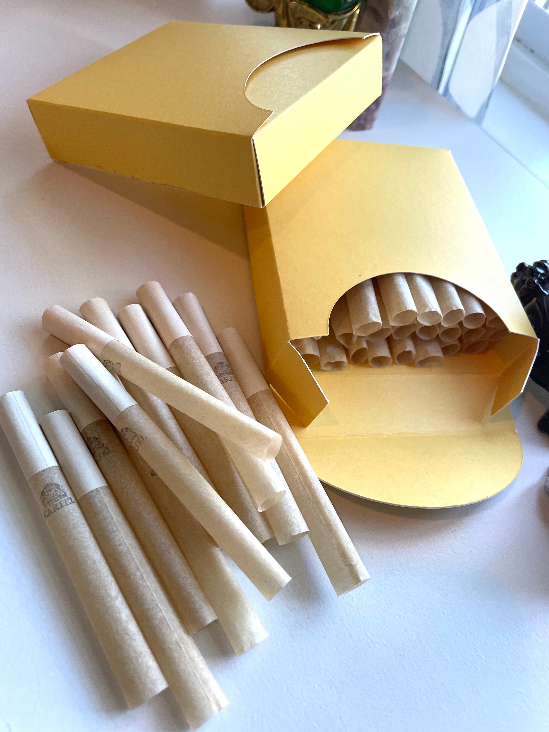 24 Pre Rolls Filtered Tubes Herbal Rolls Unbleached Paper | Etsy