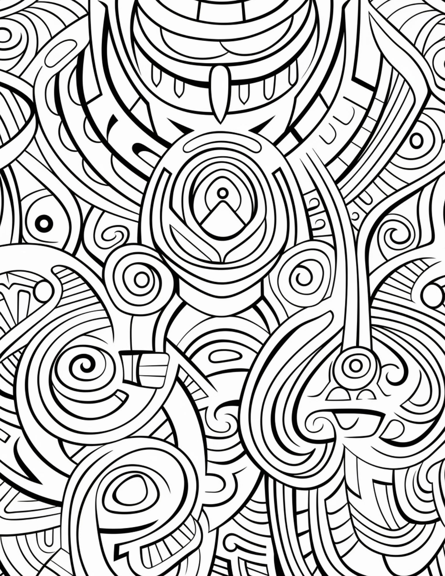10 Healing Art Coloring Pages - Printable Stress Relief Patterns ...