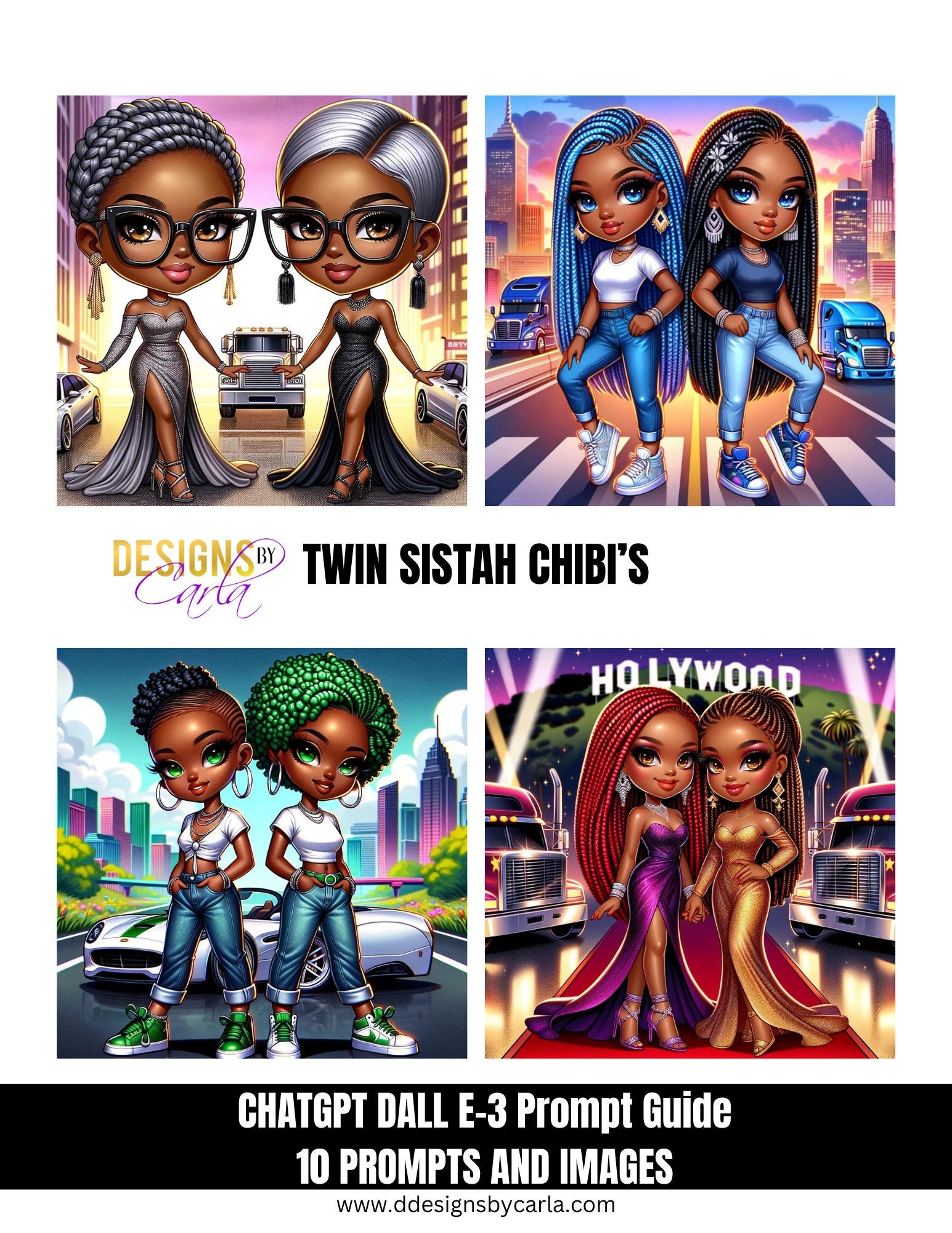 Adorable Twin Chibi Characters Image Prompt Guide - Create Cute and ...