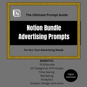 Notion Template -ultimate Advertising Guide PLR Bundle - Master All ...