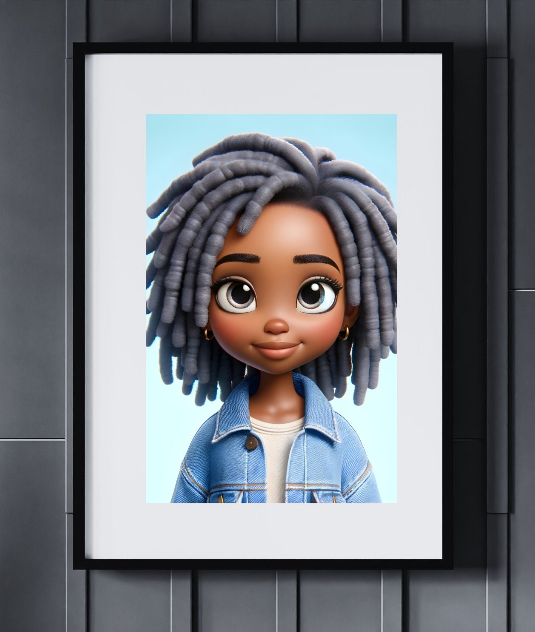 Four Chibi Style Digital Images Printable Wall Art - Etsy