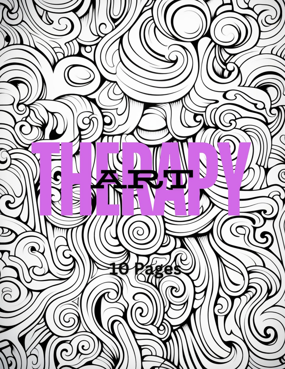 10 Healing Art Coloring Pages - Printable Stress Relief Patterns ...