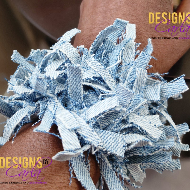 Denim Bracelet - Etsy