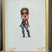AI Art Chibi With Short Locs - Etsy