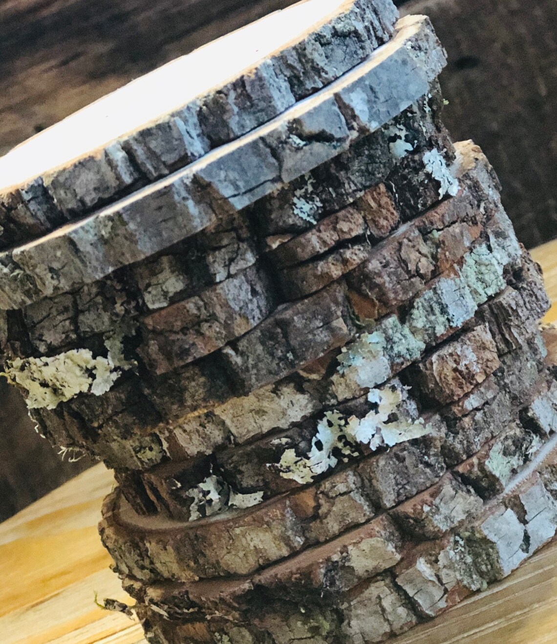 25 3-4" Wood Slices, Tree Slice, Rustic Wedding Decor, Wood Christmas ...
